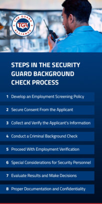 What Background Checks Are Required for Security Guards? | TGA